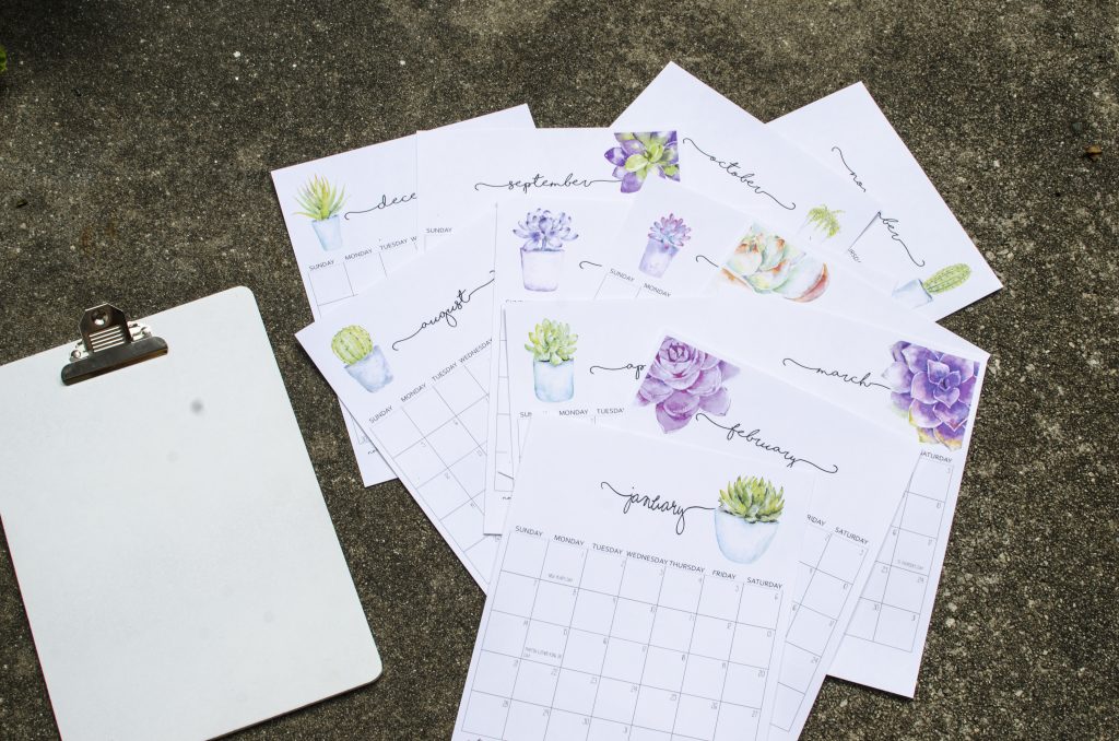 Free 2018 Printable Calendar • WONDER + WILDNESS